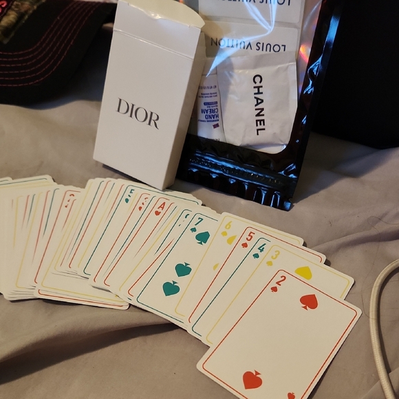 Dior | Games | Dior Luxury Playing Cards Red Blue Yellow Accents | Poshmark